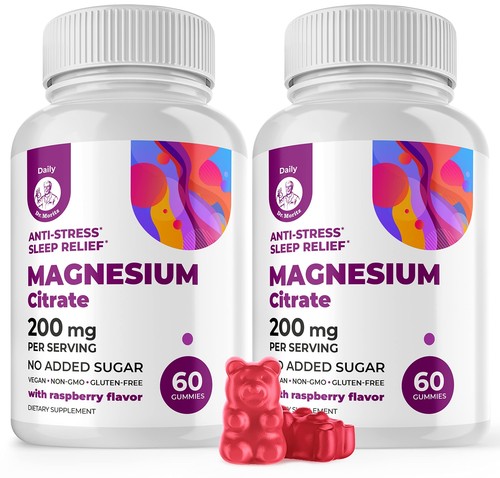 DR. MORITZ Magnesium Gummies for Adults - Sugar-Free Calm Magnesium ...