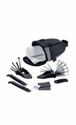 CRIVIT BICYCLE TOOL KIT WITH VERSATILE FOLDING TOOLS AND TUBE REPAIR ...