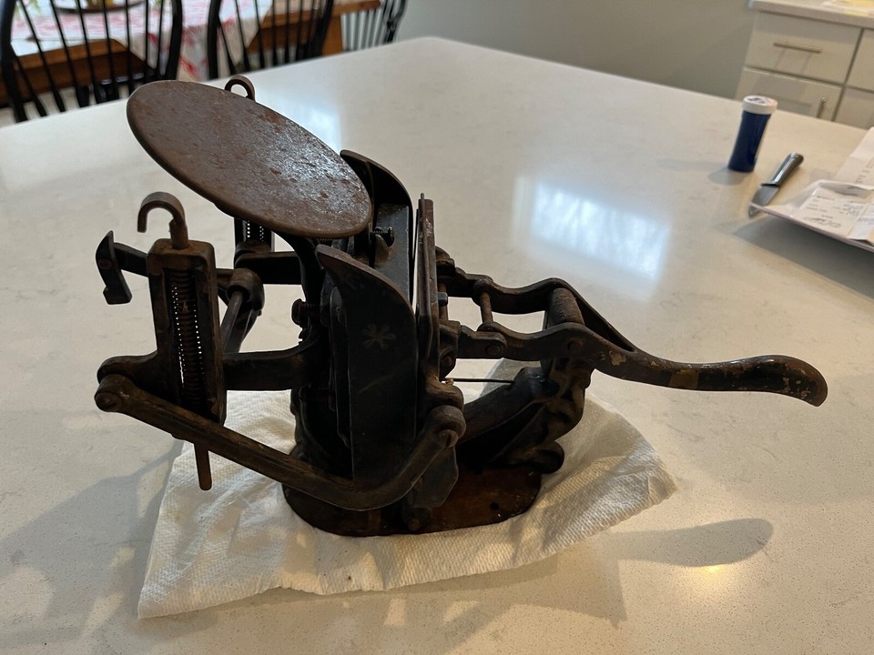 Antique Baltimore Model Desktop Table Top Printing Press Letterpress ...