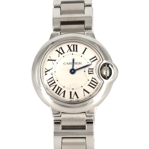 Authentic Cartier Ballon Bleu SM W69010Z4 SS Quartz #270-003-858-9468 ...