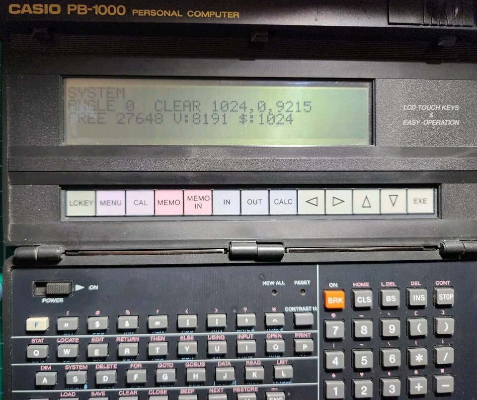 CASIO PB-1000 - Pocket Computer with BASIC And Assembly Languages Plus ...