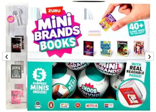 4 ⭐️ ZURU MINI BRANDS BOOKS LOT OF 4 SURPRISE MYSTERY CAPSULES MINI ...