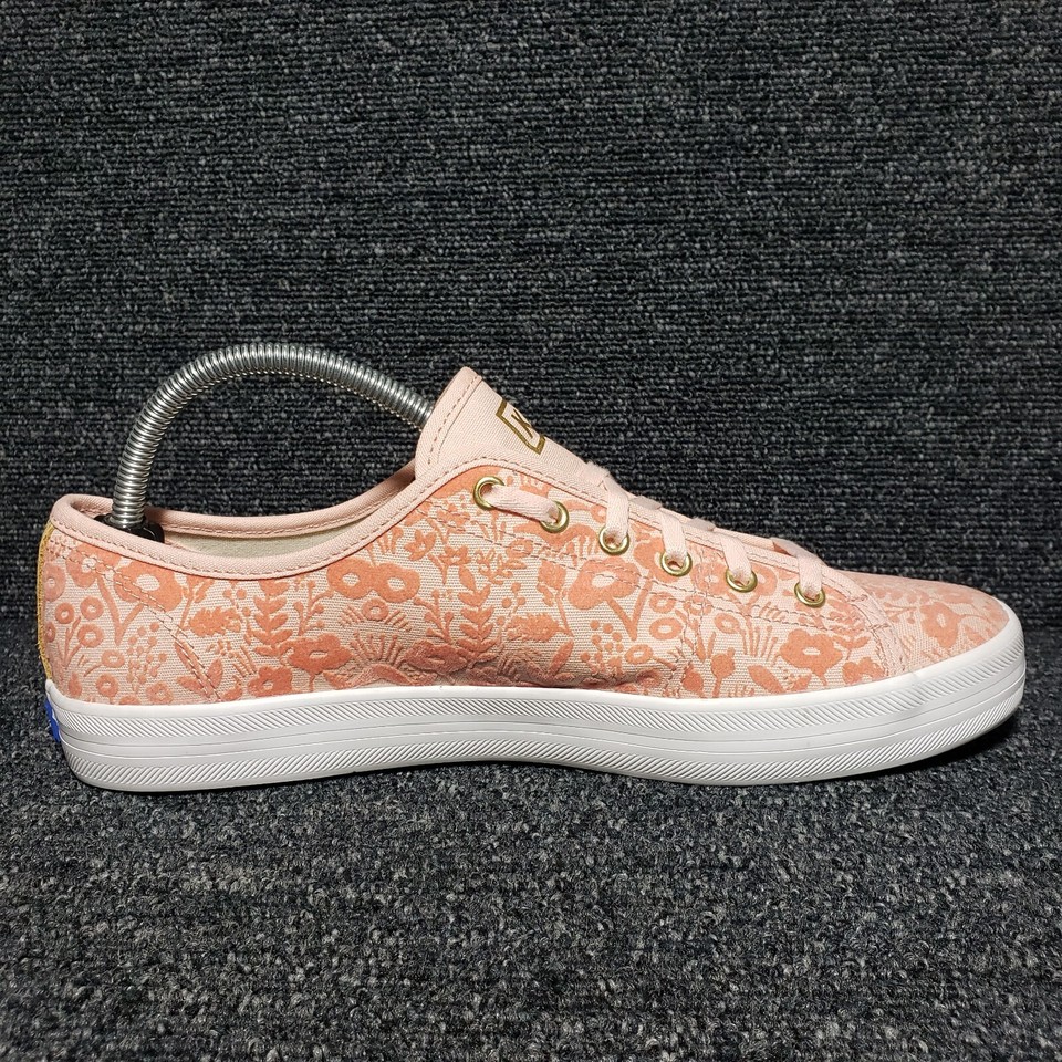 Keds Rifle Paper Co Womens 10 Kickstart Tapestry Tex Peach Coral Floral ...