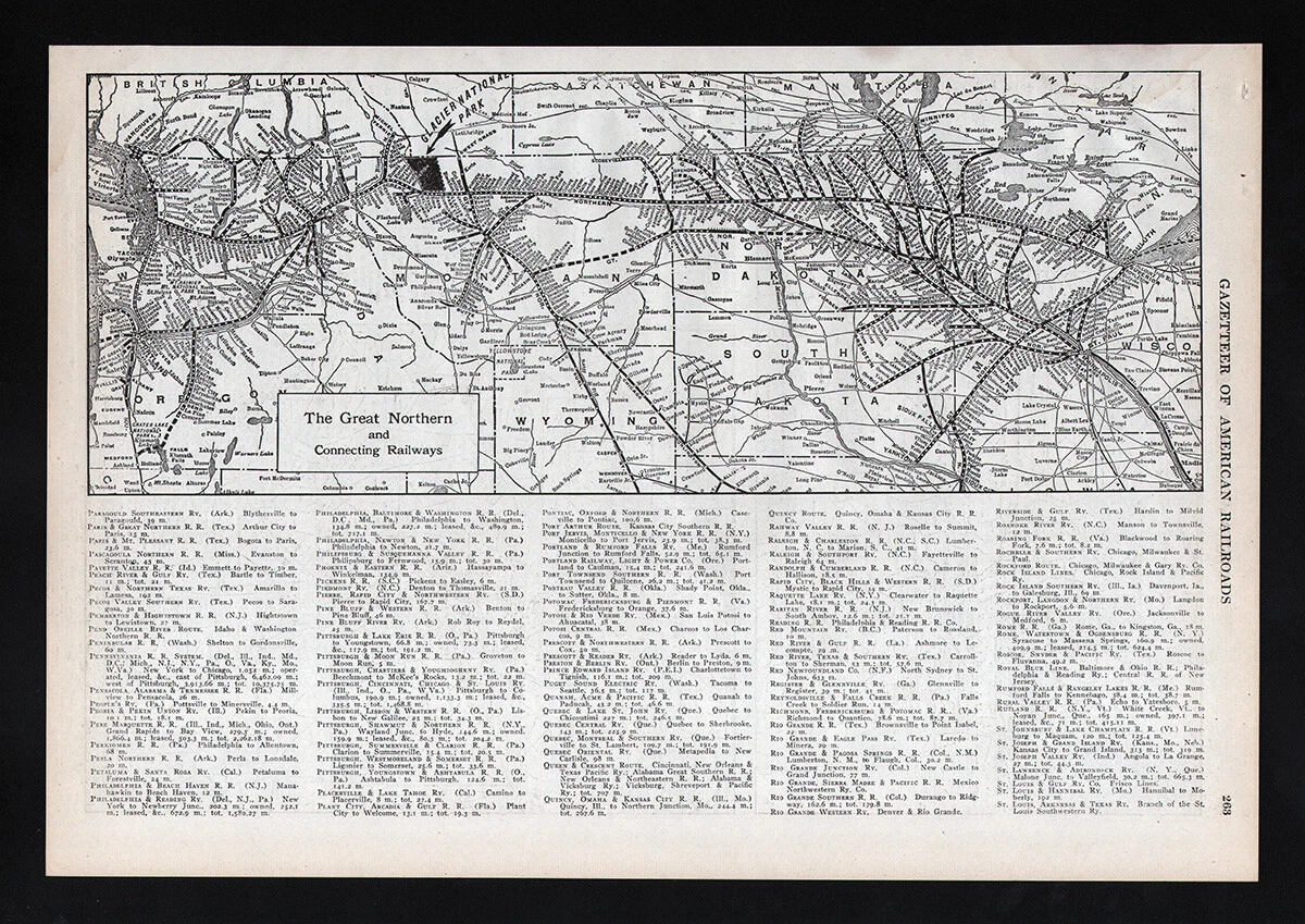 Great Northern Railroad Routes
