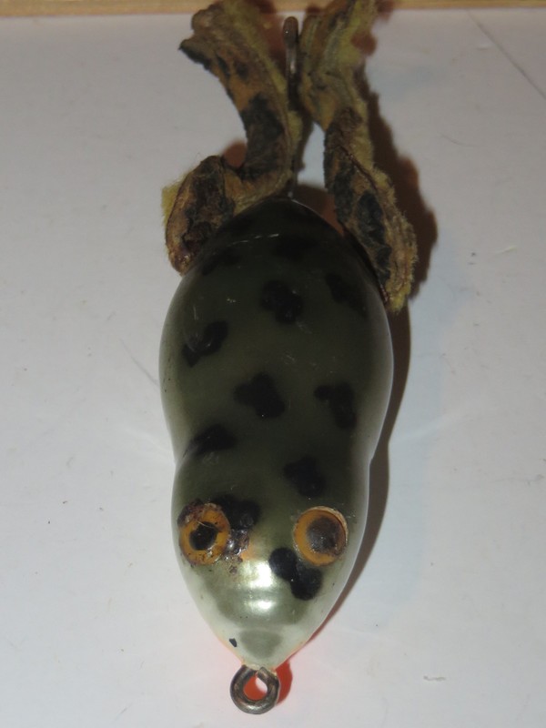 Arbogast Fred's Frog Hard Body Leather Felt Legs Green | eBay