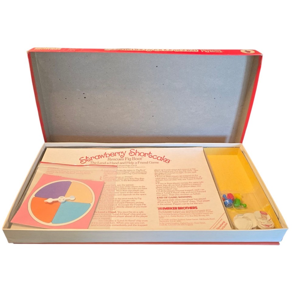 Vintage 1980s Strawberry Shortcake Rescues Fig Boot Board Game 99% ...