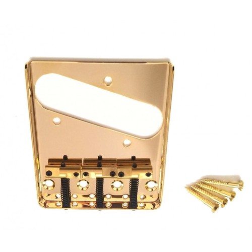 Tailpiece TELECASTER Gold 3 Saddles Brass 10.8mm | eBay