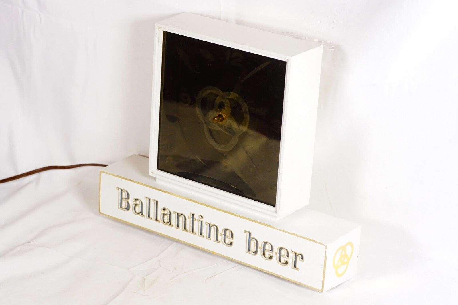 Ballantine Beer Lighted Beer Sign Wall Clock 1965 P Ballantine & Sons ...