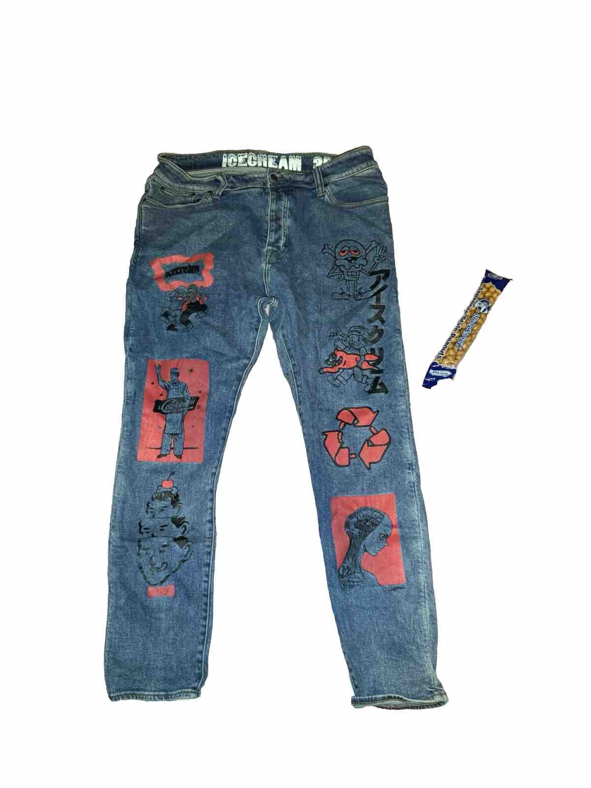 BBC ICECREAM Men's Infamous Straight Leg Jeans Size 36 - Gem