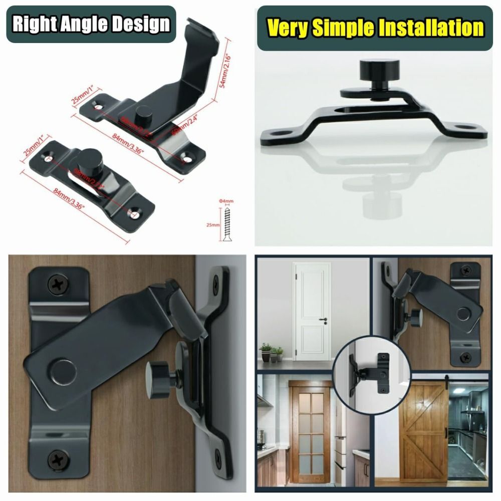 Stainless Steel Locking Latch 90 Degree Hasp Bending Lock Door Latch ...