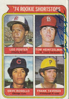TOM HEINTZELMAN ST. LOUIS CARDINALS SIGNED 1974 TOPPS CARD #607 | eBay