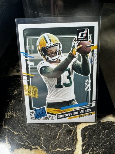 Dontayvian Wicks - ROOKIE - Green Bay Packers - 2023 Panini Donruss ...