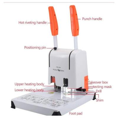 CD-310 Punch Binding Machine 220V/120W Rivet Tool Office Appliance ...