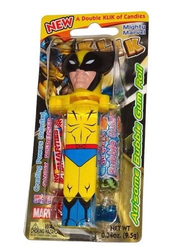 RARE Vintage Wolverine Klik Marvel Smarties Bubble Gum Au’Some Candies ...