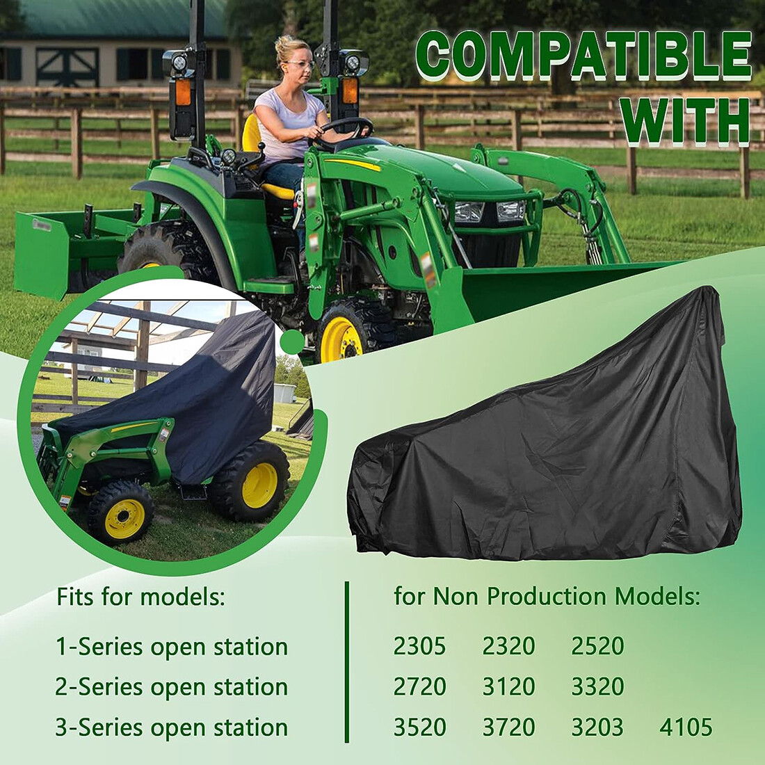 for John Deere Compact Utility Tractor Large Cover LP95637 | eBay