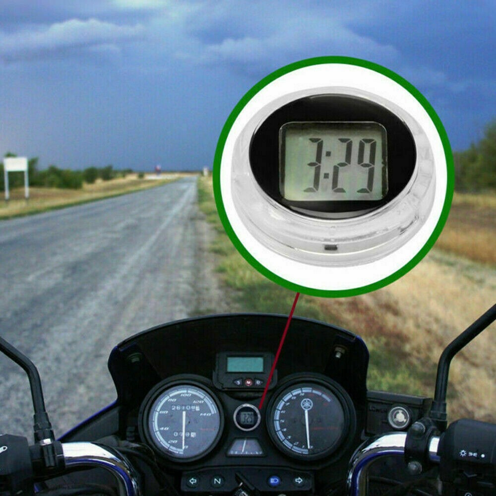 Mini Digital Clock Stick On for Motorbike For Motorcycle Secure ...