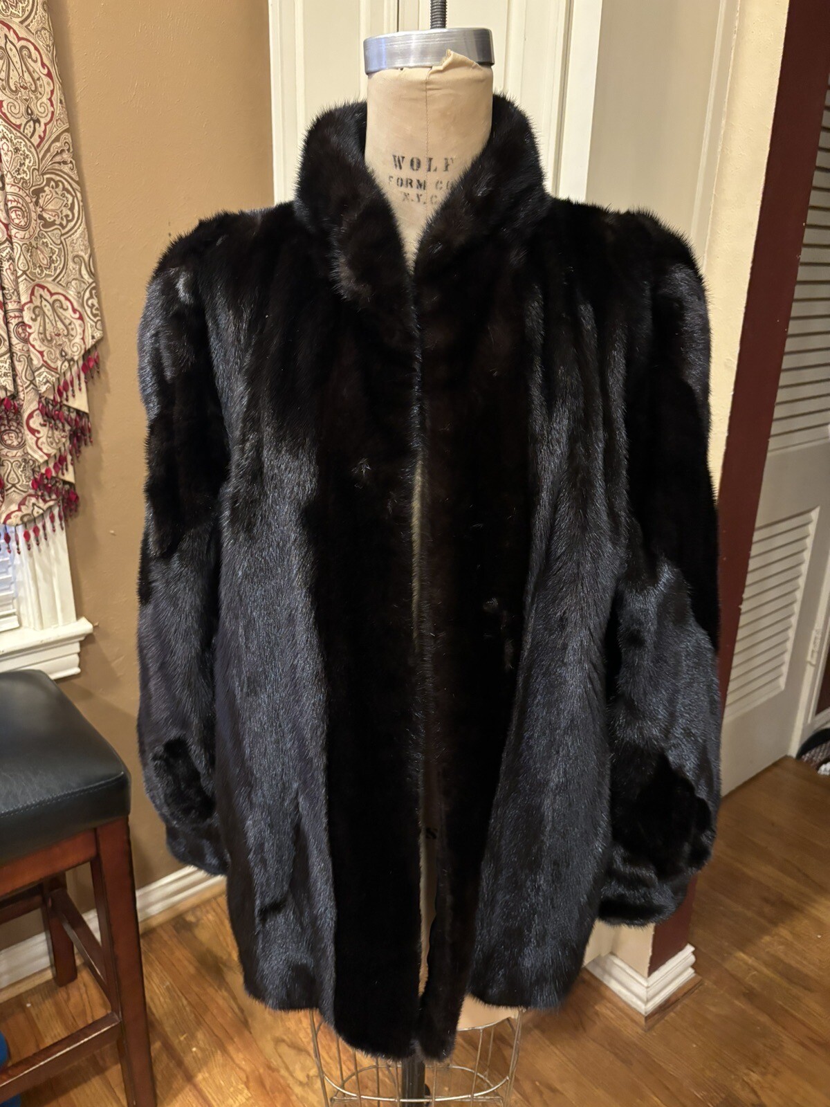 Sakowitz Houston Black Mink Coat Stroller - Gem
