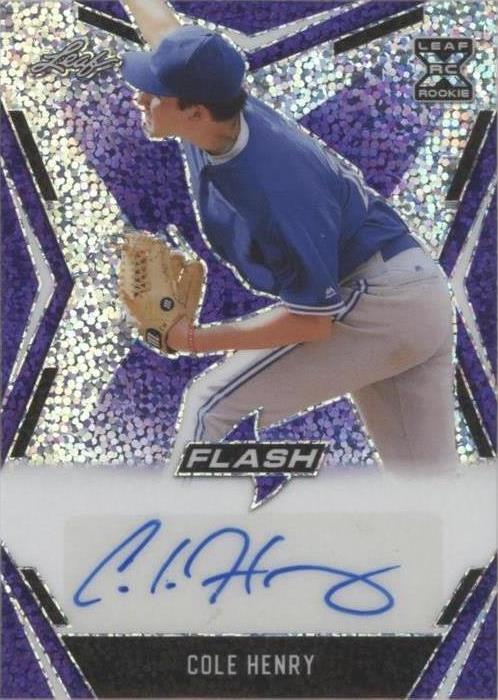 2020 Leaf Flash - Cole Henry #BA-CH1 Purple /35 (AU, RC) for sale ...