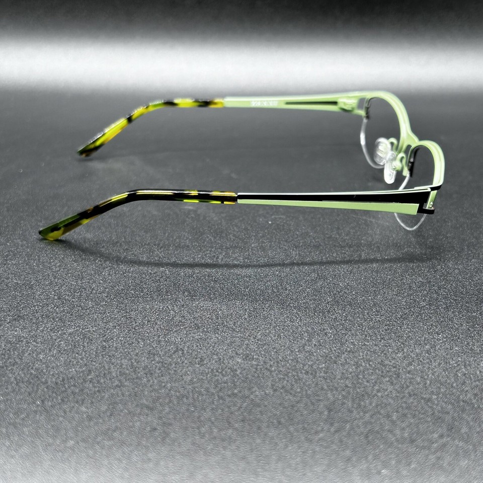 Zenni 694015 Half-Rim Eyeglasses Frame Brown Jade 51-17-136 Used | eBay