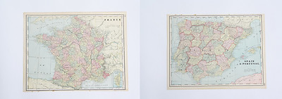 Pre-1900 - Rare Vintage Original 1893 Antique World