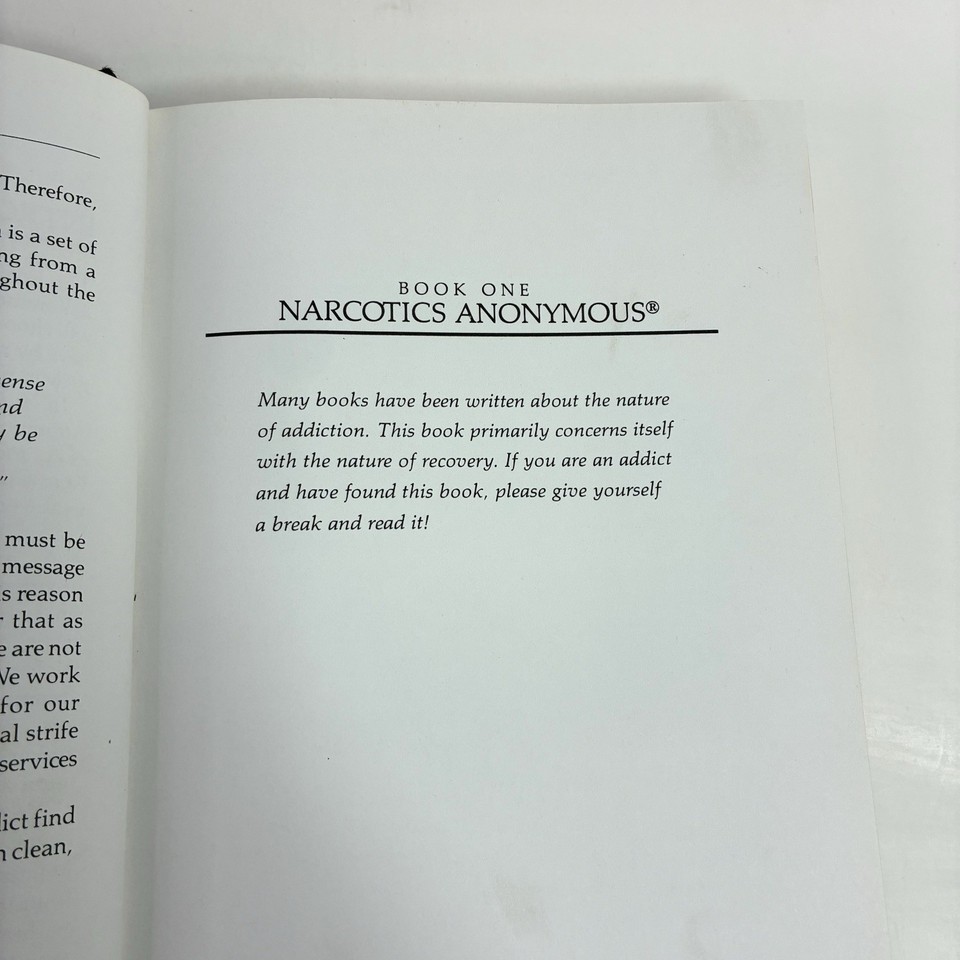 Narcotics Anonymous Book 5th Edition 1988 Basic Text Recovery Hardcover ...