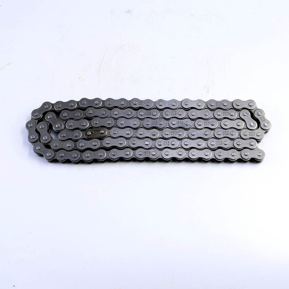 420 x 100 Links Chain Silver Fr XR50 CRF 50/70 SSR ATV Pit Dirt Bike ...