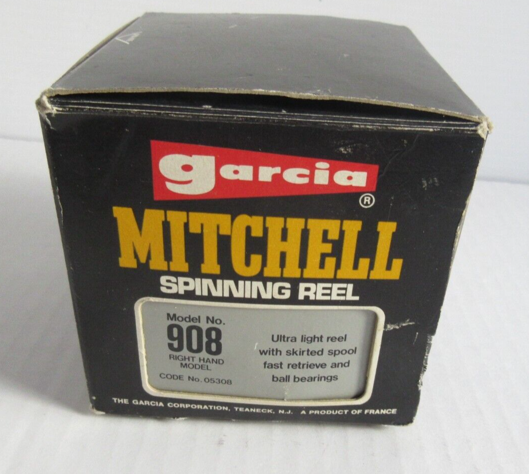 Vintage Garcia Mitchell Model No. 908 Right Hand Spinning Reel Made in ...