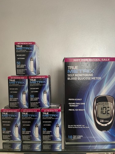 True Metrix Blood Glucose Test Strips 310 ct. PLUS METER KIT. EXP 12/ ...