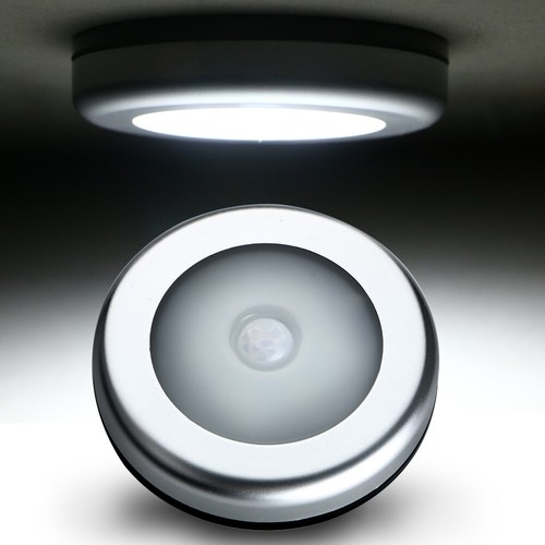 LED Motion Sensor Wireless Night Lights PIR Battery Light Cabinet Stair ...
