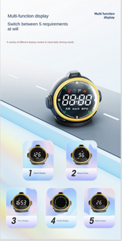 Head Up Display Car HUD GPS Navigation Digital Speedometer LED ...