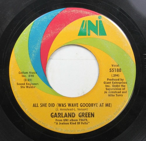 Soul 45 Garland Green - All She DID (Was Vague Goodbye At Me ) / Don'T Think Que | eBay