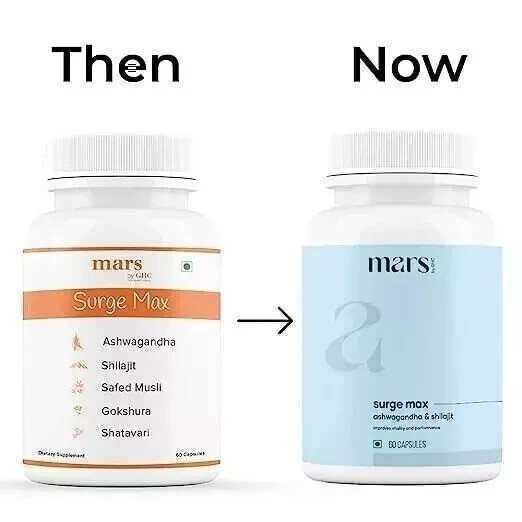 Mars by GHC Surge Max Contains Shilajit Ashwagandha Gokshura FreeShip ...