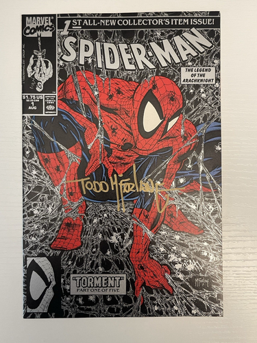 Todd McFarlane SIGNED Spider-Man #1 (Silver Edition) **Dedication ...