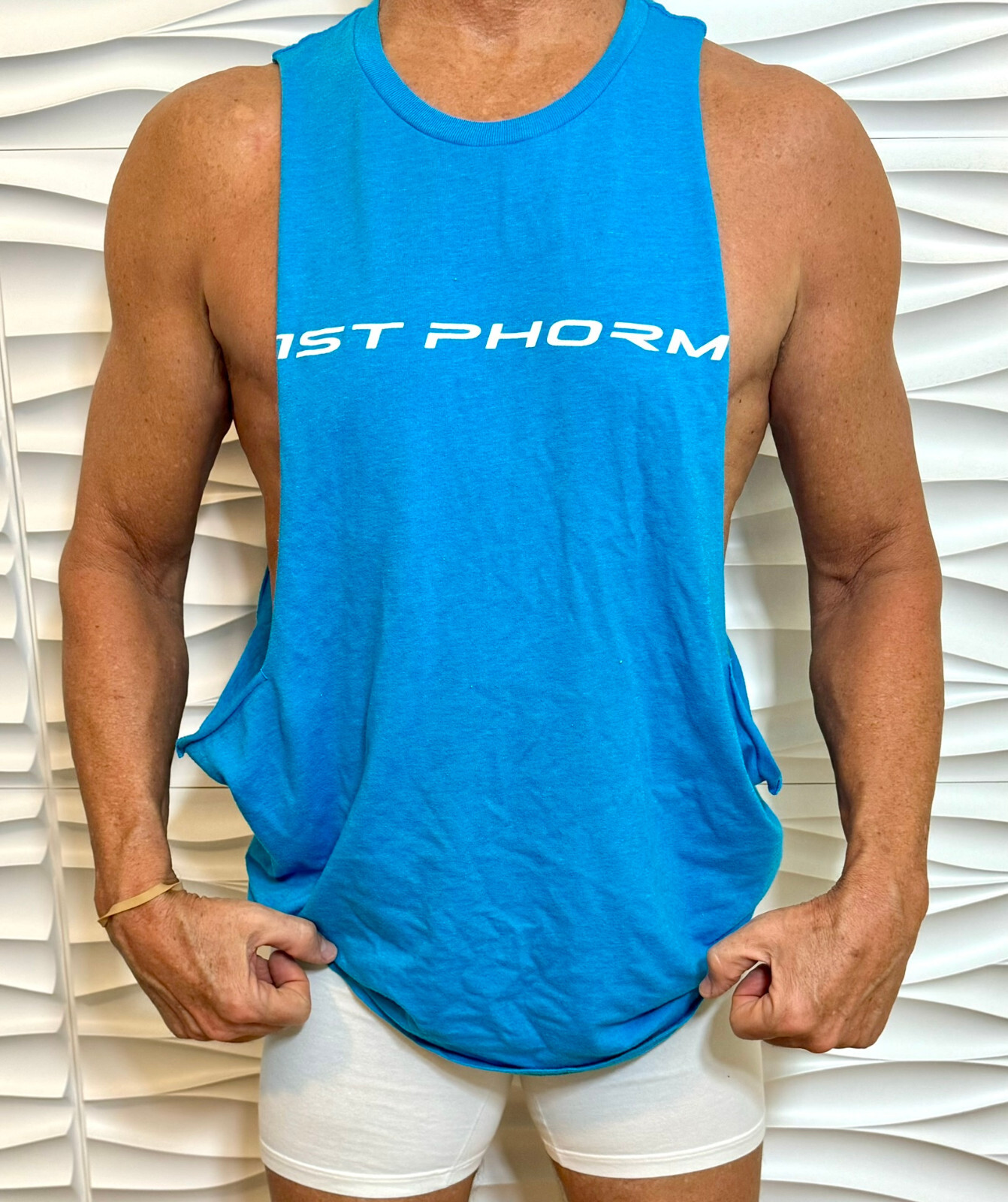 mens - 1st PHORM workout shirt - L - MUSCLE CUT OFF Nutrition Training ...