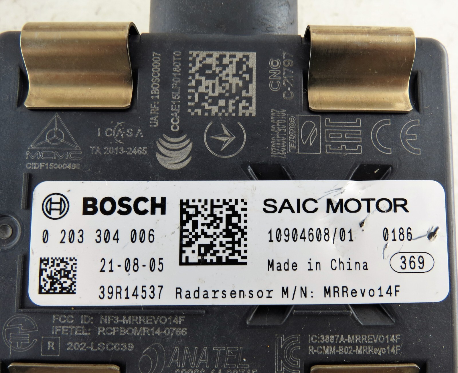 0203304006 MG ZS HS pare-chocs avant authentique Bosch 39R14537 capteur ...