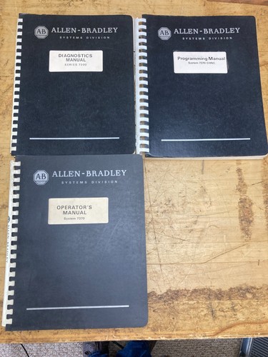 Allen Bradley Manuals for System 7370 Hardinge CHNC Programming ...