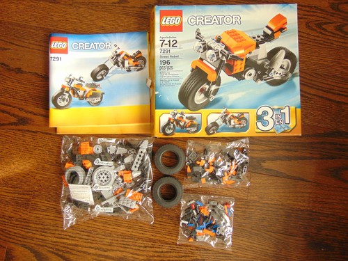 LEGO 7291 CREATOR 3 IN 1 STREET REBEL 196pcs. AGES 7-12 NEW | eBay