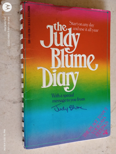1981 DELL THE JUDY BLUME DIARY SPIRAL-BOUND PB/PAPERBACK BOOK*FEW USED ...