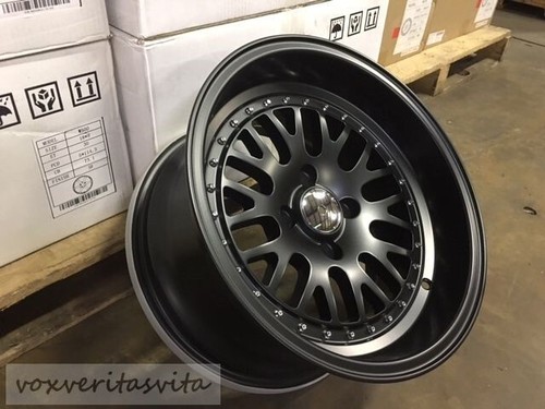 15" LM20 STYLE WHEELS RIMS BLACK 4 LUG 4X100 BRAND NEW SET OF 4 ...
