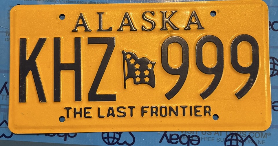 LICENSE PLATES Alaska Triple 999 KHZ – 999 | eBay
