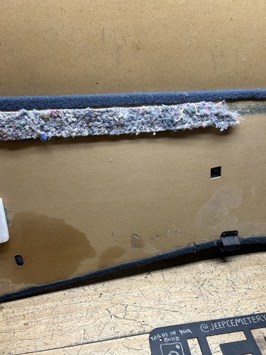 86-92 Jeep Comanche MJ OEM Rear Cab Carpet Interior Trim Panel Navy ...