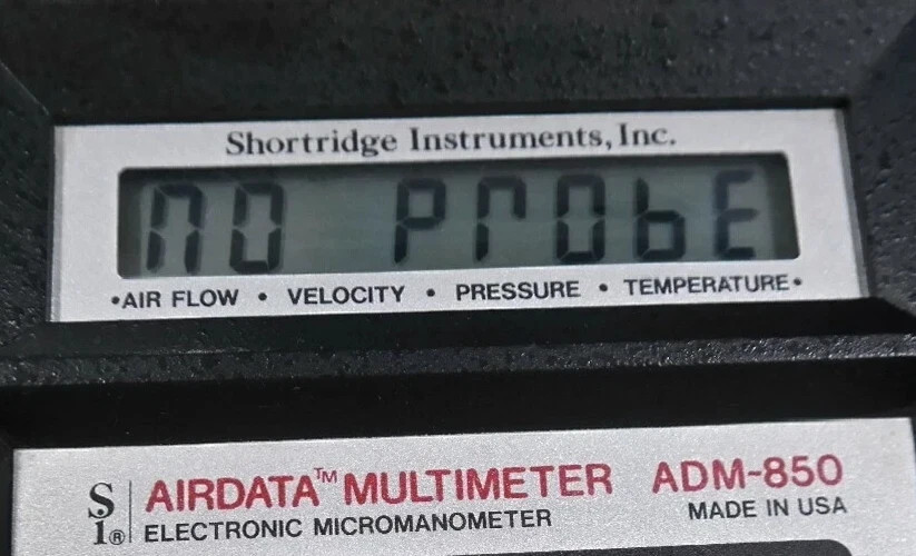Shortridge ADM-850 Airdata Multimeter Micromanometer for Flow Hood Air ...
