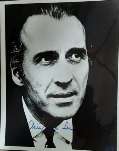 Christopher Lee - Signed 8x10 B&W Photo | eBay