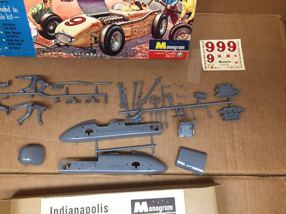 VINTAGE MONOGRAM INDIANAPOLIS INDY 500 RACER MODEL KIT RARER PC12-98 ...