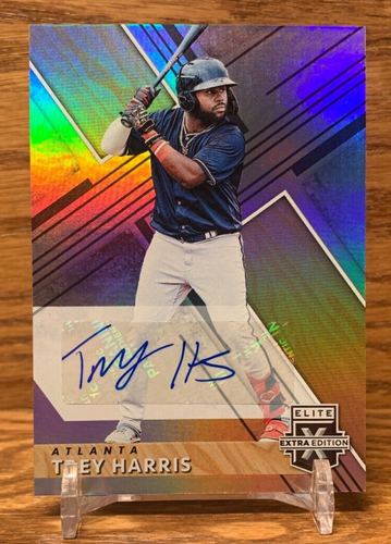 TREY HARRIS Autograph Prospect | 2019 Panini Elite Extra Atlanta BRAVES ...