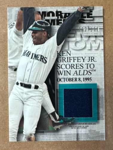 2017 Topps Baseball Ken Griffey Jr. Memorable Moments Jersey patch ...