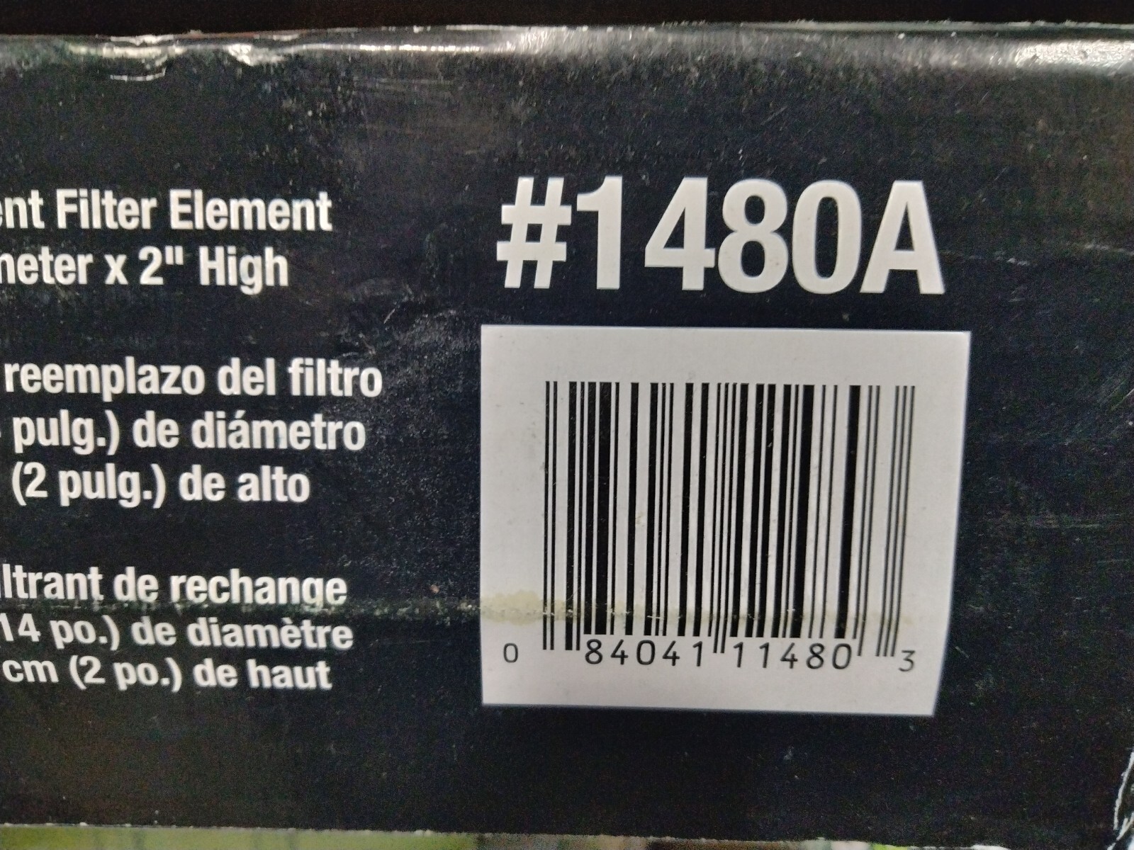 Round Paper Air Filter 14"x 2" - High Performance - Mr Gasket - #1480A ...