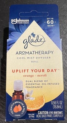 Glade Aromatherapy Cool Mist Diffuser Refill Uplift Your Day Orange ...