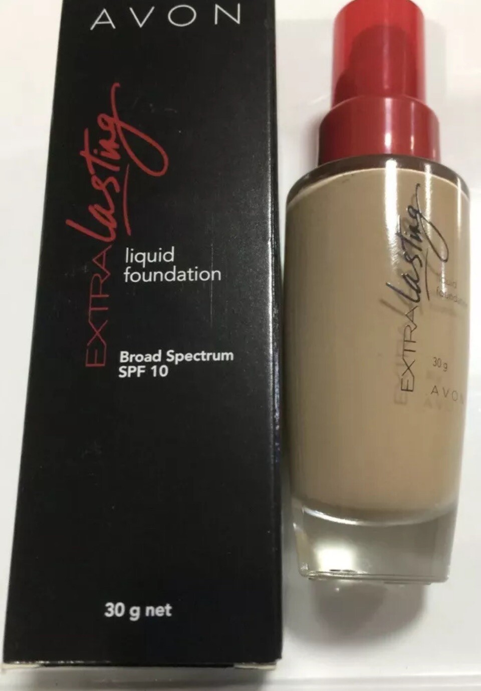 Avon Extra Lasting Liquid Foundation With Sunscreen CREAM BEIGE- 30 G ...