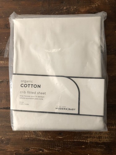 Pottery Barn Organic Cotton White Crib Fitted Sheet | eBay